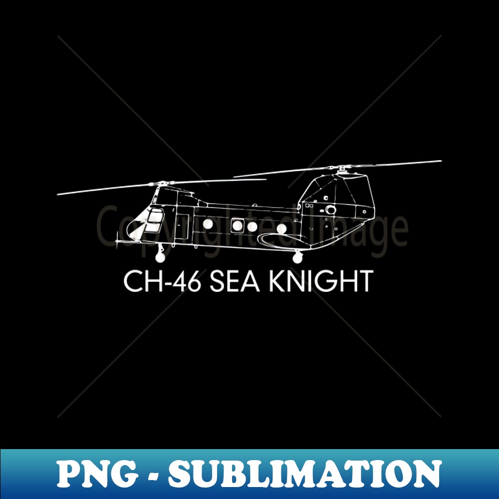 CH-46 Sea Knight Tandem-rotor Transport Helicopter - PNG Tra - Inspire ...