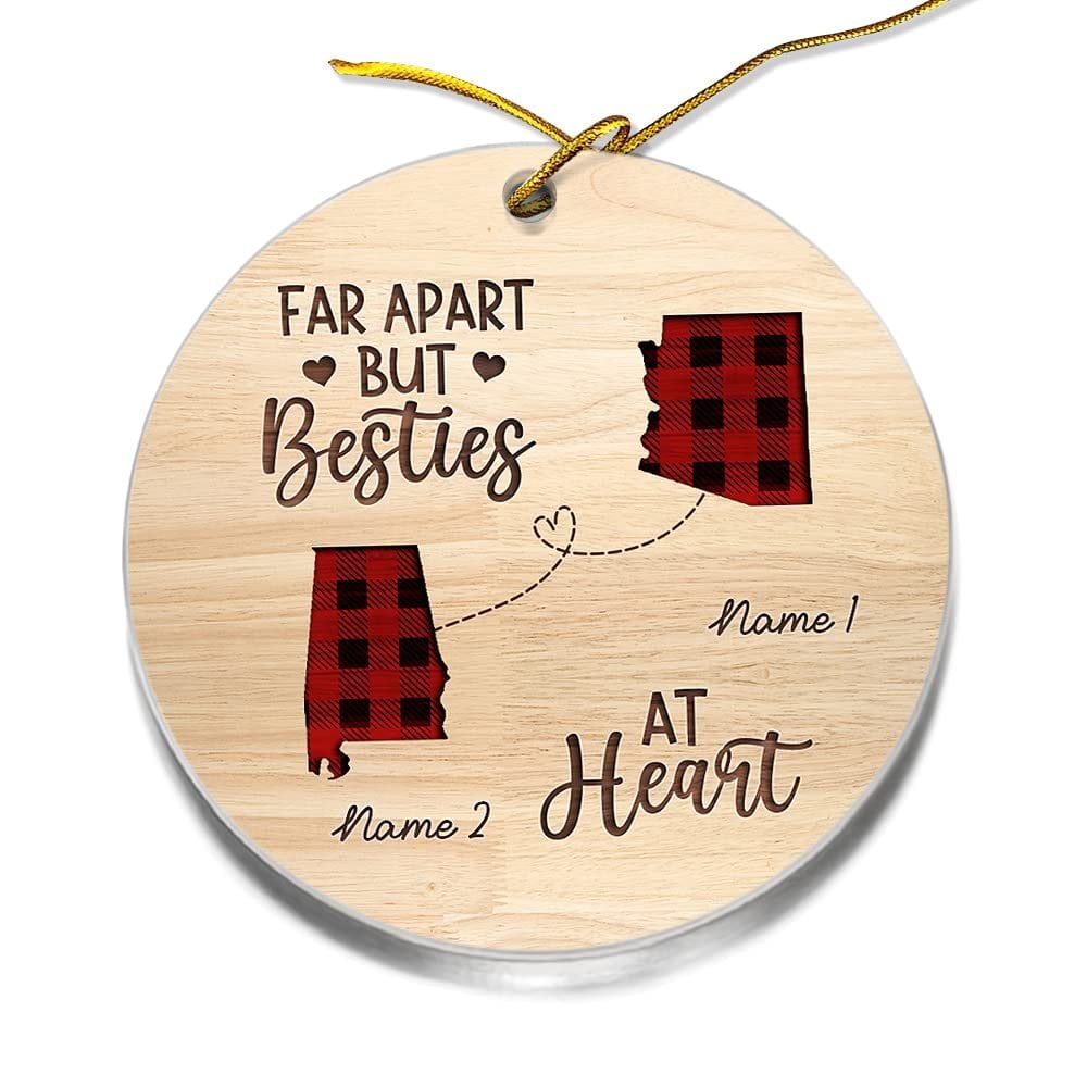 Personalized Acrylic Best Friend Ornament | Inspire Uplift