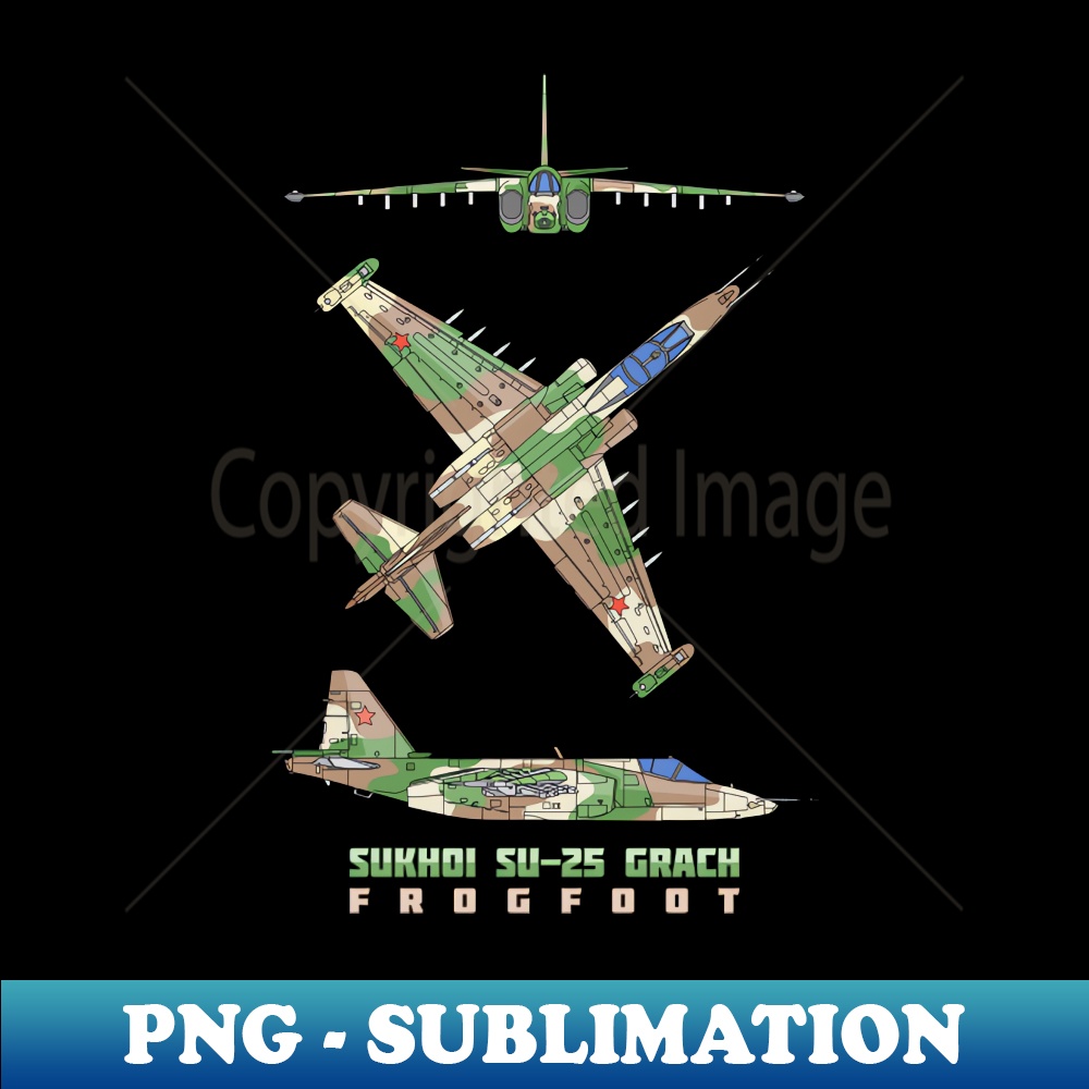 Sukhoi Su-25 Grach Russian Subsonic Jet Fighter Plane Diagra | Inspire ...