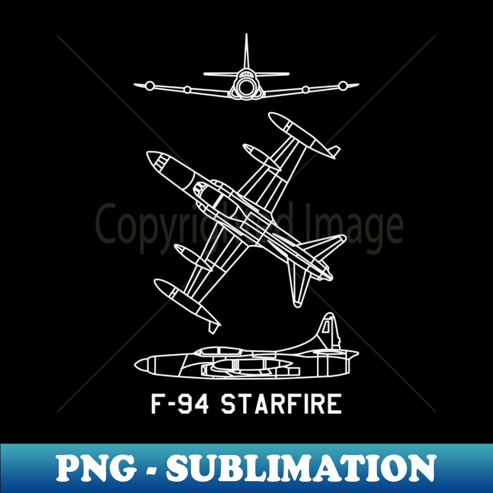 F-94 Starfire American 1950s Jet Plane Blueprints - PNG Tran - Inspire ...