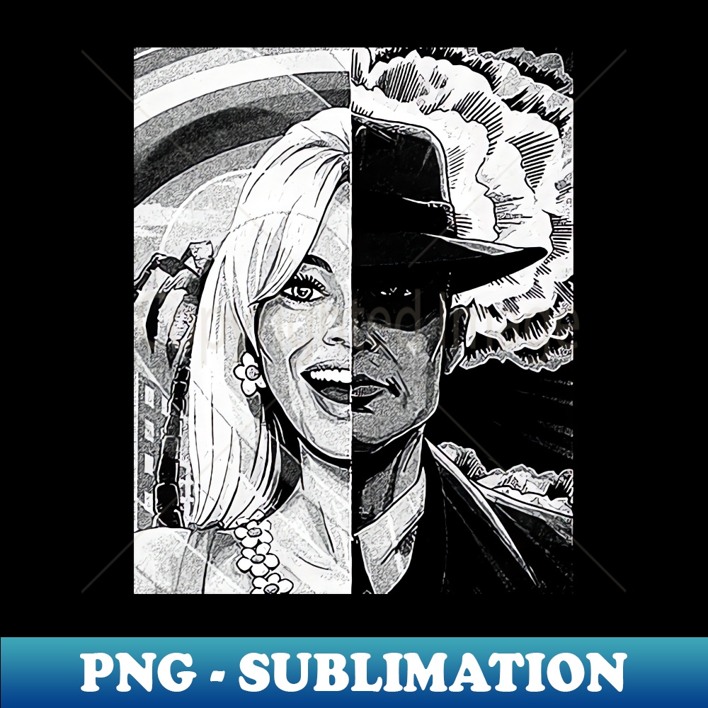 Oppenheimer Half - PNG Transparent Sublimation File - Instan - Inspire ...