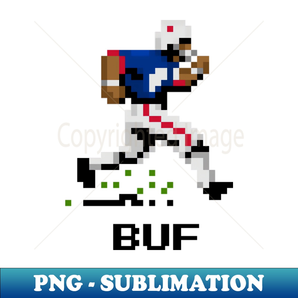 16-Bit Football - Buffalo - Aesthetic Sublimation Digital Fi | Inspire ...