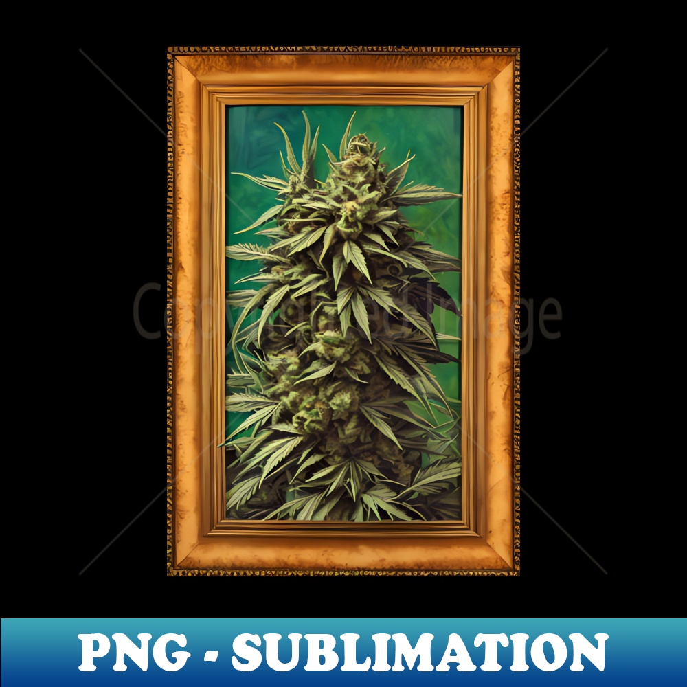 Self Portrait of a Marijuana plant - Vintage Sublimation PNG | Inspire ...