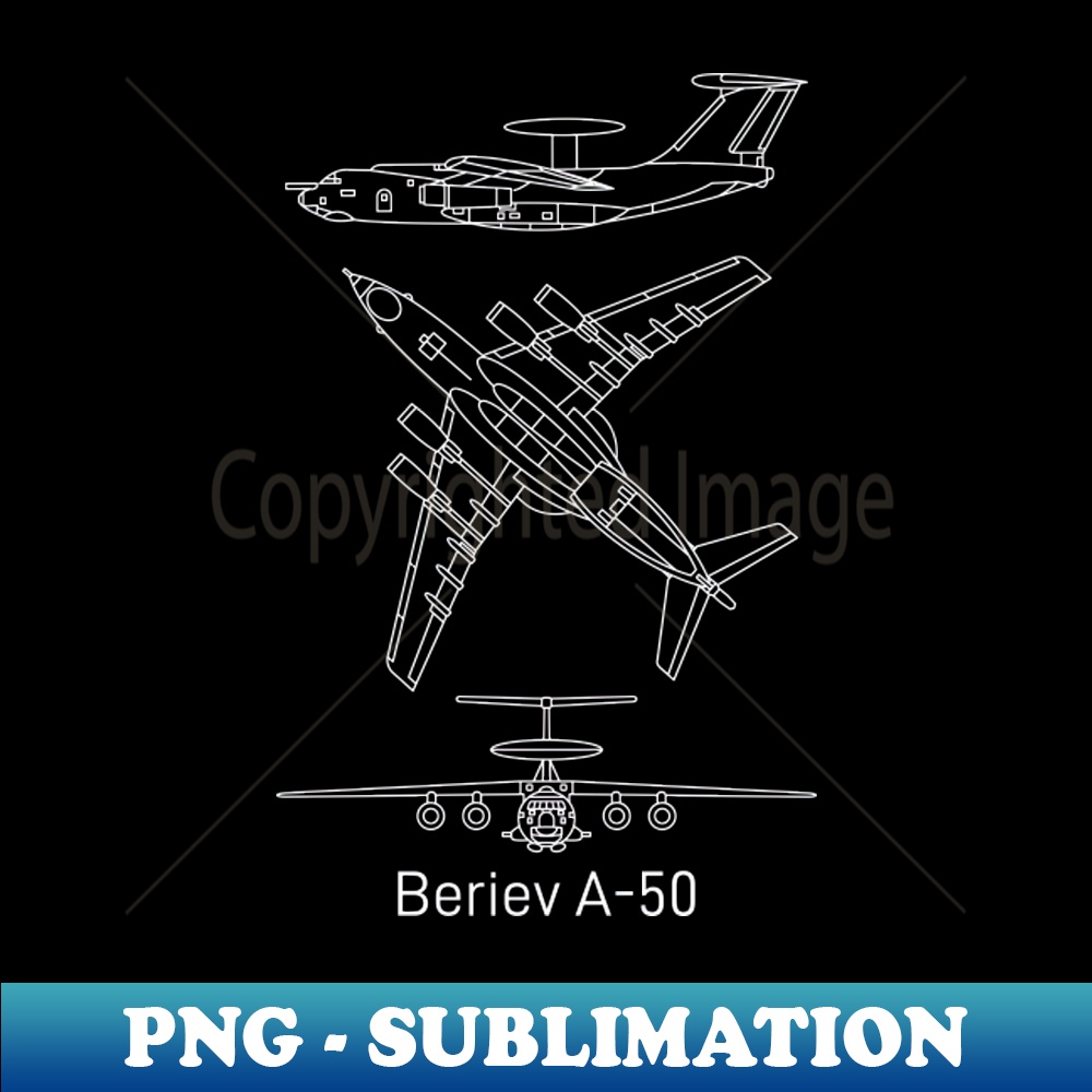 Beriev A-50 Russian Early Warning Jet Plane Blueprints Diagr - Inspire ...