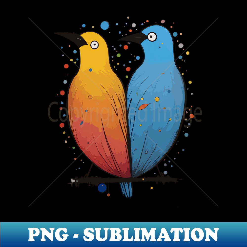 Two birds - PNG Transparent Sublimation File - Boost Your Su | Inspire ...