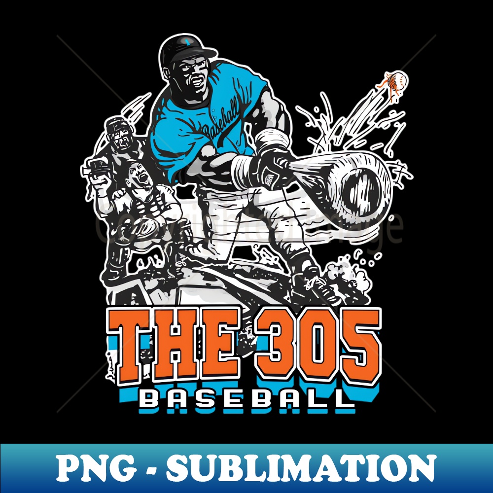 The 305 Big Stick Baseball - Special Edition Sublimation PNG | Inspire ...