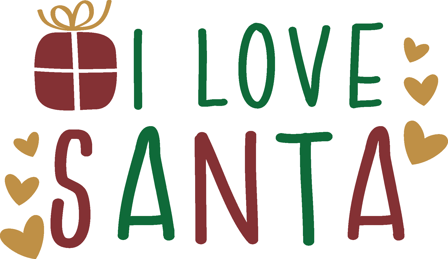 I love santa Svg, Christmas Svg, Merry christmas Svg, Christ - Inspire ...
