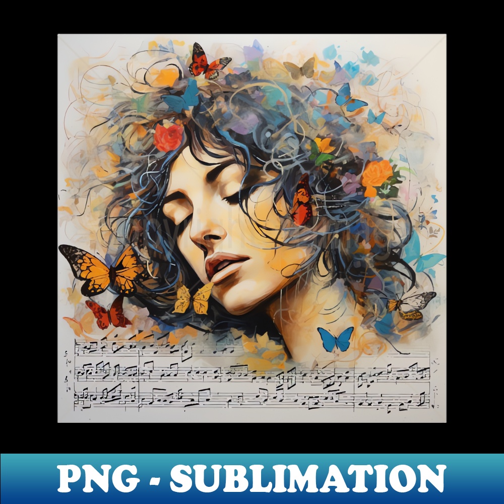 Music girl notes - Sublimation-Ready PNG File - Revolutioniz | Inspire ...