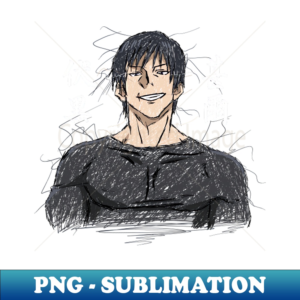 Toji Fushiguro Sketch Art - PNG Transparent Digital Download | Inspire ...