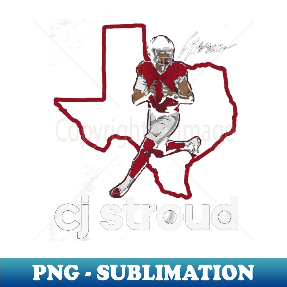 CJ Stroud State Outline - PNG Transparent Digital Download F | Inspire ...