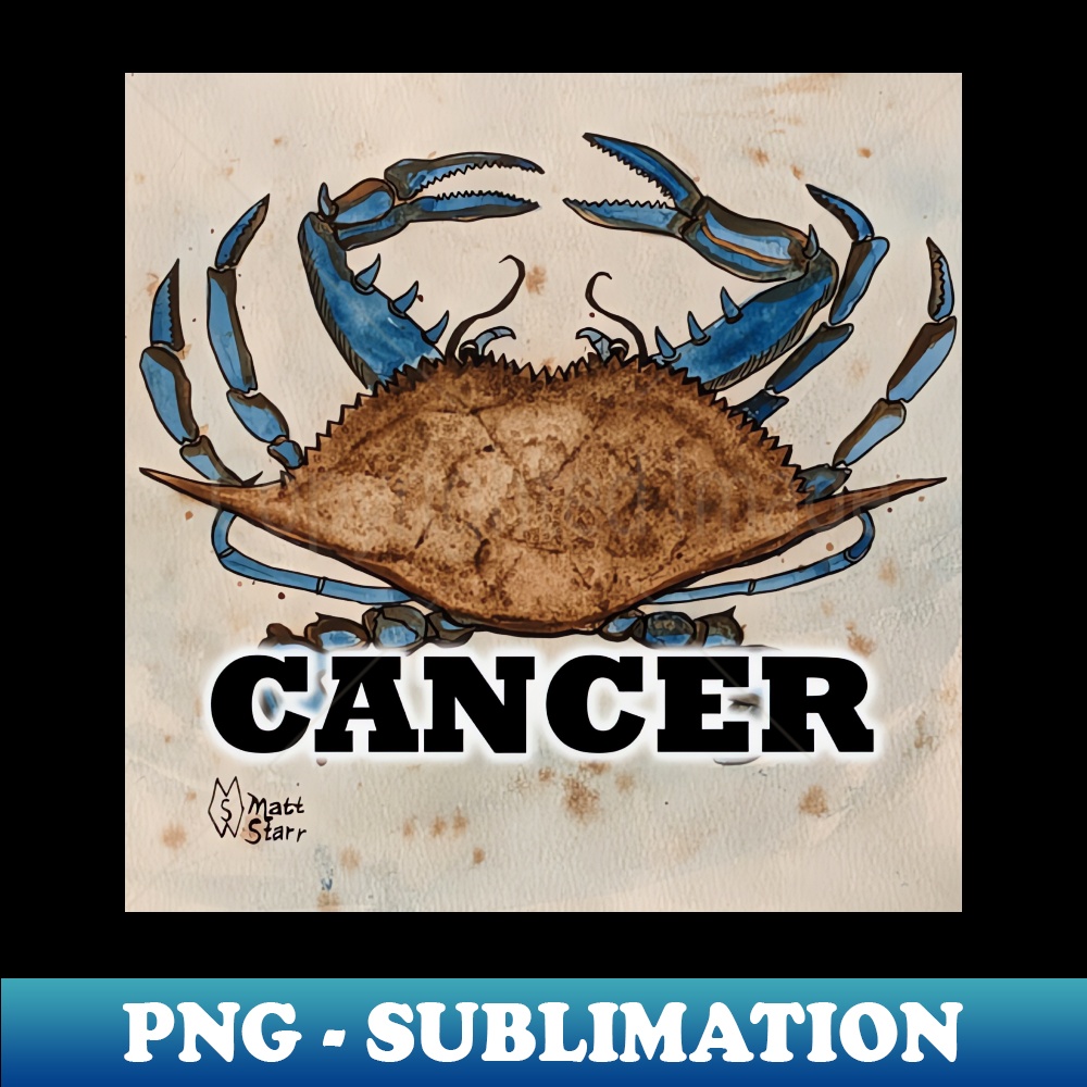 Cancer the Crab Zodiac sign - Premium Sublimation Digital Do | Inspire ...