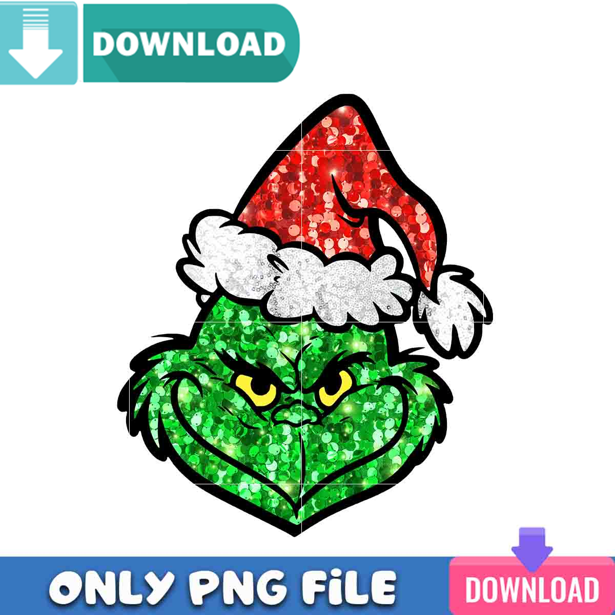 Grinch Face Red Hat Santa Png Best Files Design Download | Inspire Uplift