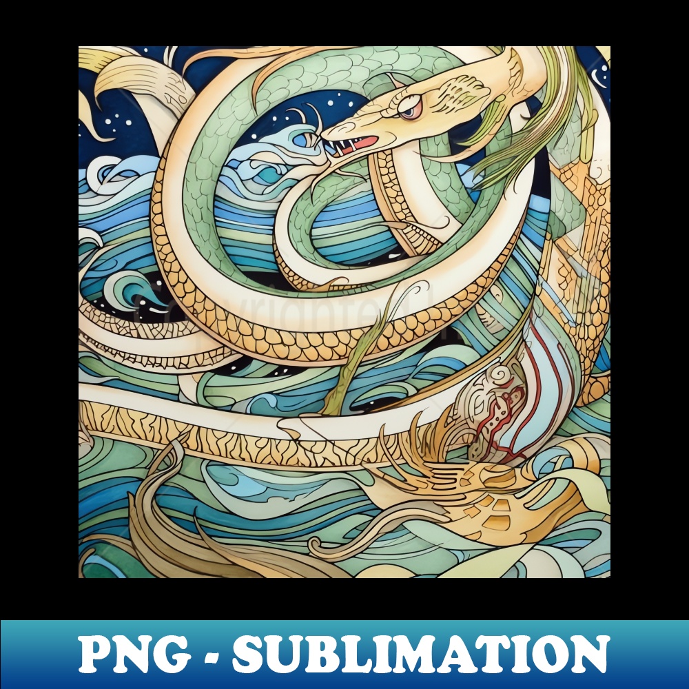 Sea serpent - High-Resolution PNG Sublimation File - Perfect - Inspire ...