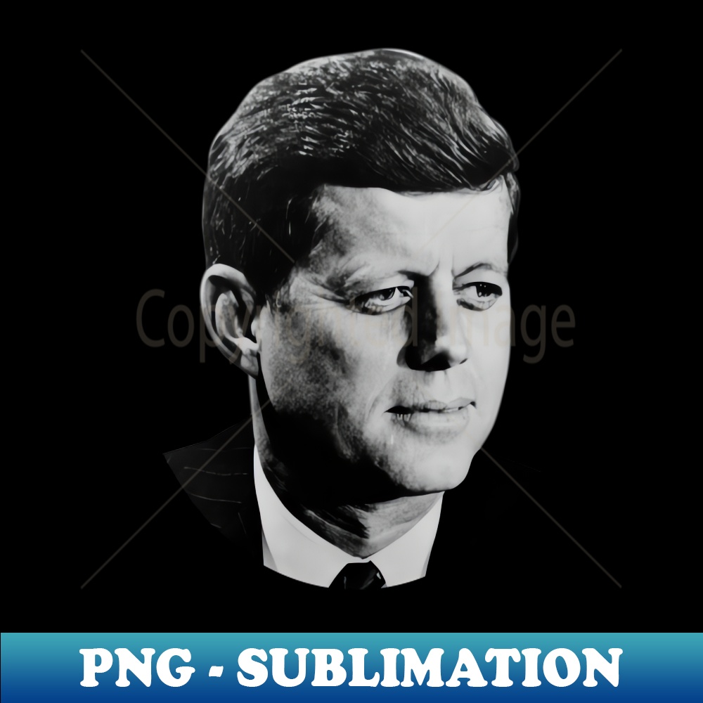 John F Kennedy Portrait - Premium PNG Sublimation File - Per | Inspire ...