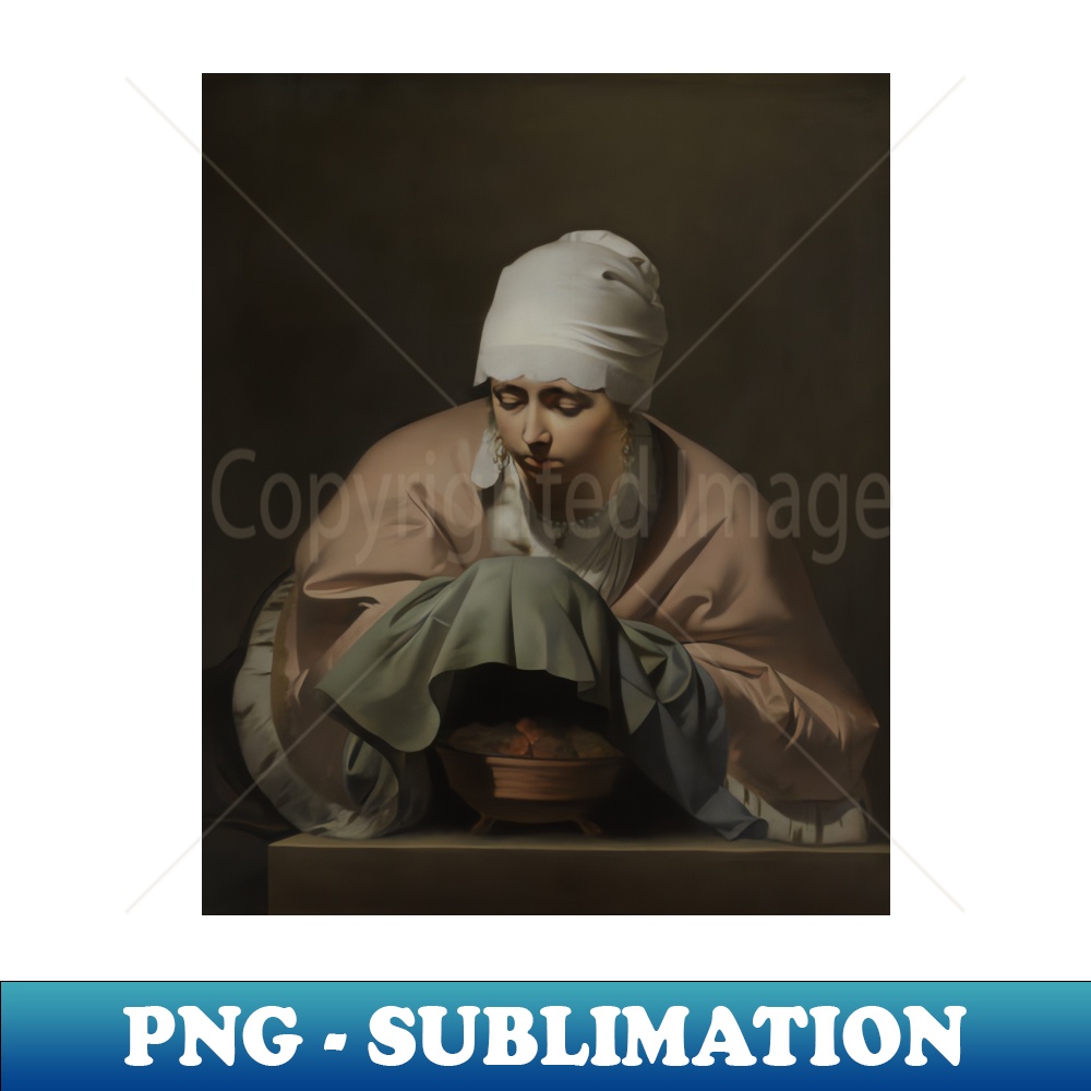 Young Woman Warming her Hands over a Brazier by Caesar van E | Inspire ...