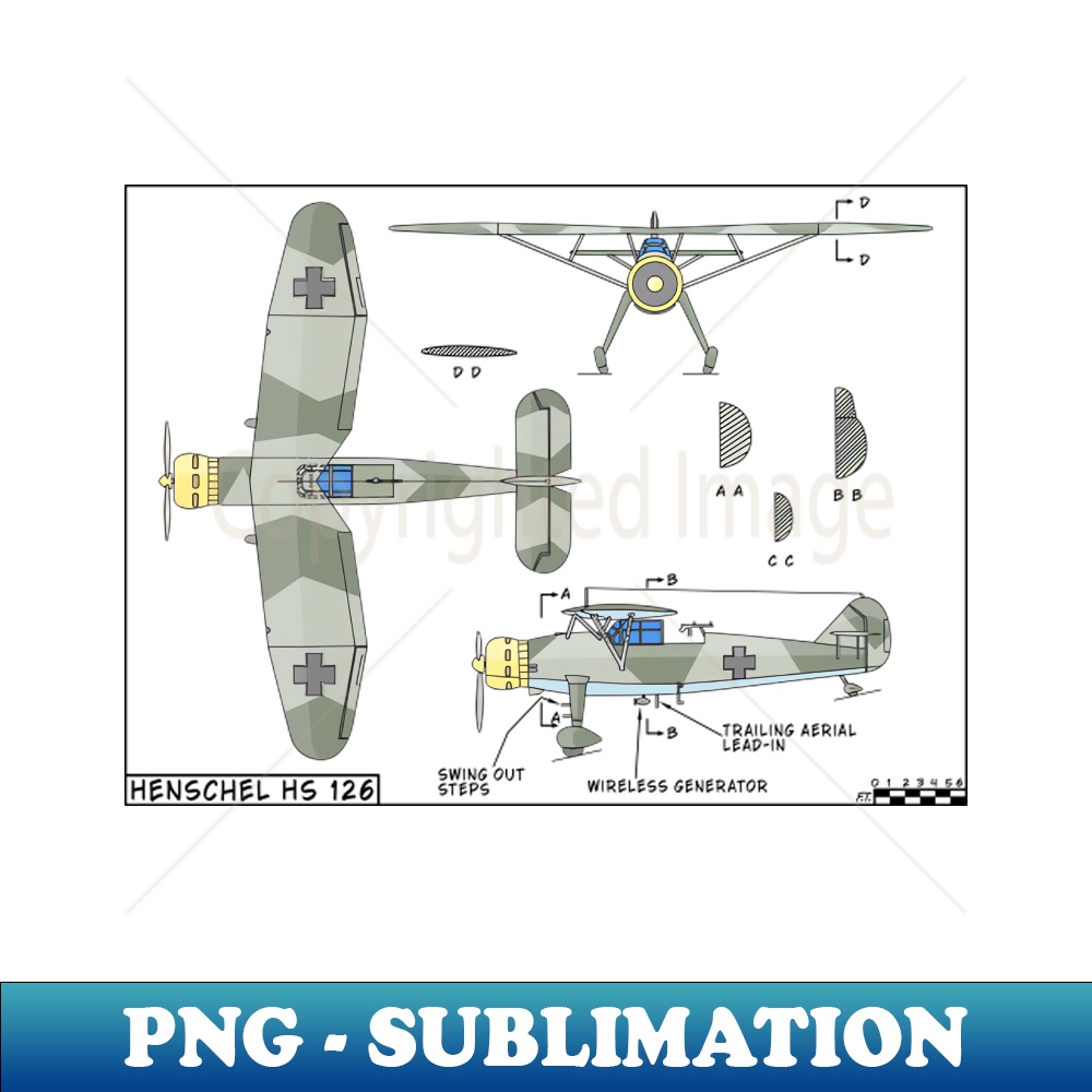 Henschel Hs 126 German WW2 Observation Aircraft Diagrams Gif - Inspire ...