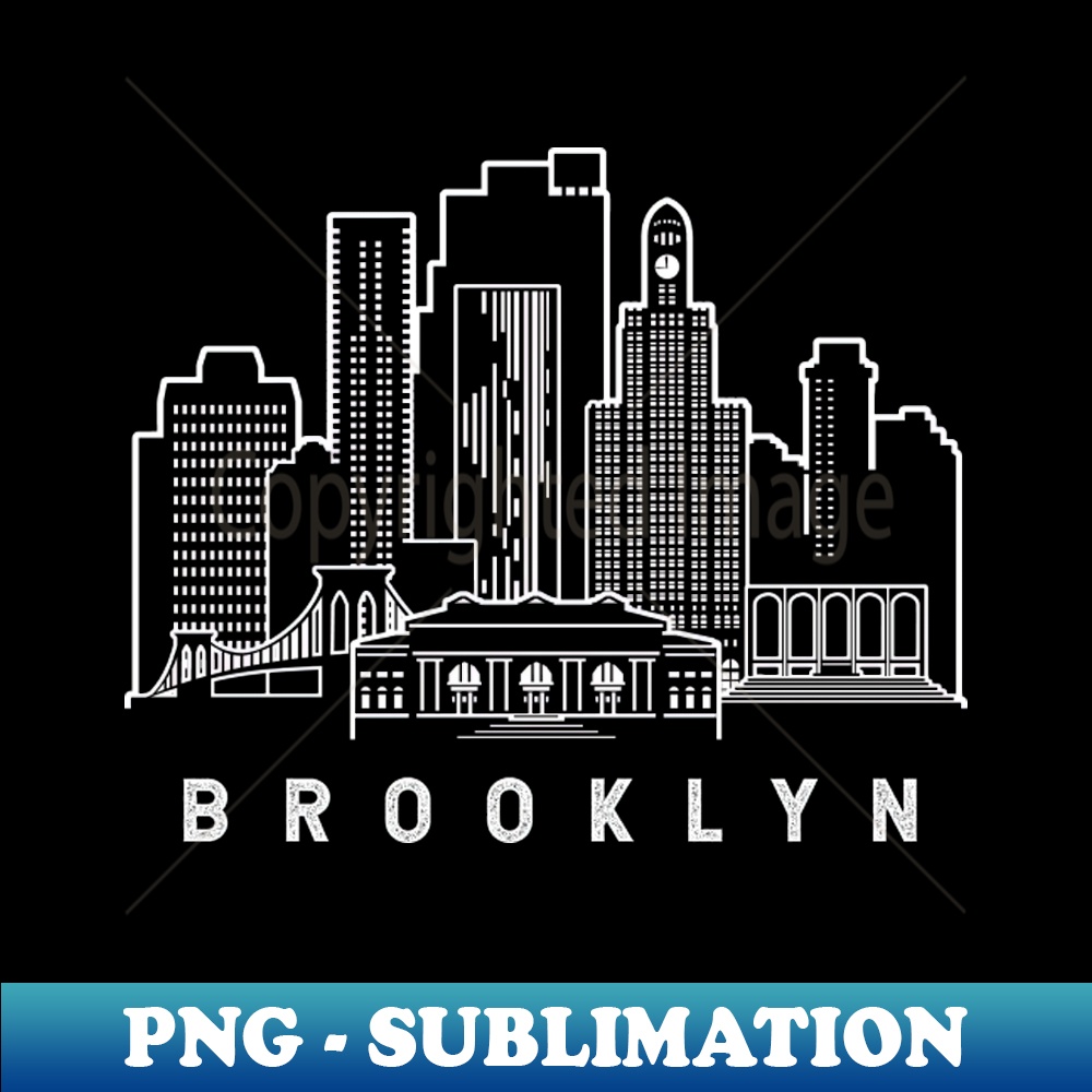 Brooklyn - PNG Transparent Sublimation File - Perfect for Su | Inspire ...