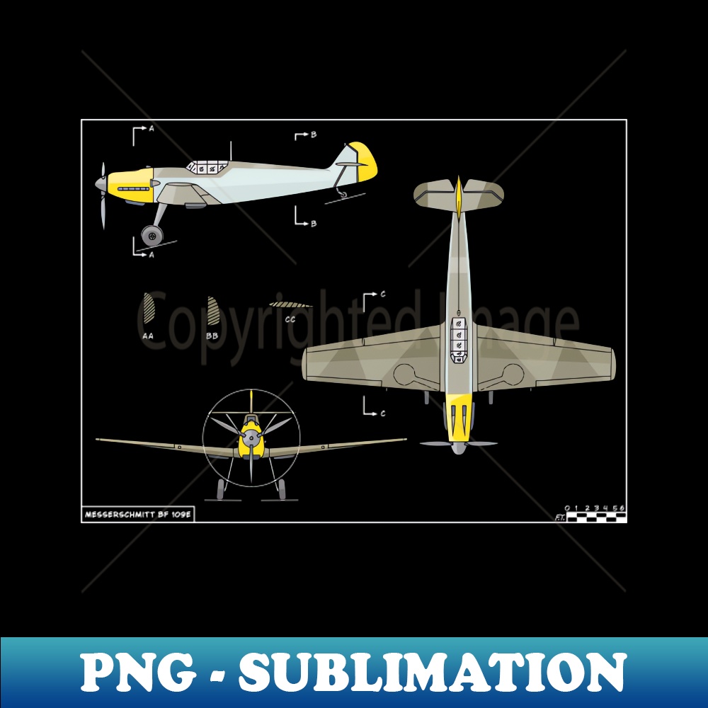 Messerschmitt Bf 109 E German WW2 Fighter Plane Diagrams Gif | Inspire ...