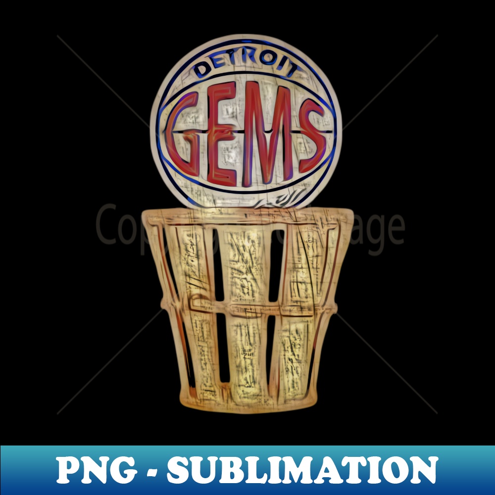 Detroit Gems Basketball - Sublimation-Ready PNG File - Add a - Inspire ...