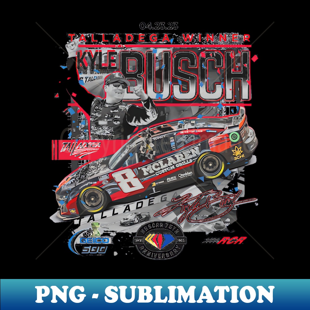 Kyle Busch 500 Race Winner - Exclusive Sublimation Digital F | Inspire ...