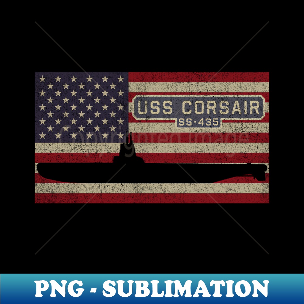 Corsair SS-435 Tench-class submarine Vintage USA American Fl | Inspire ...