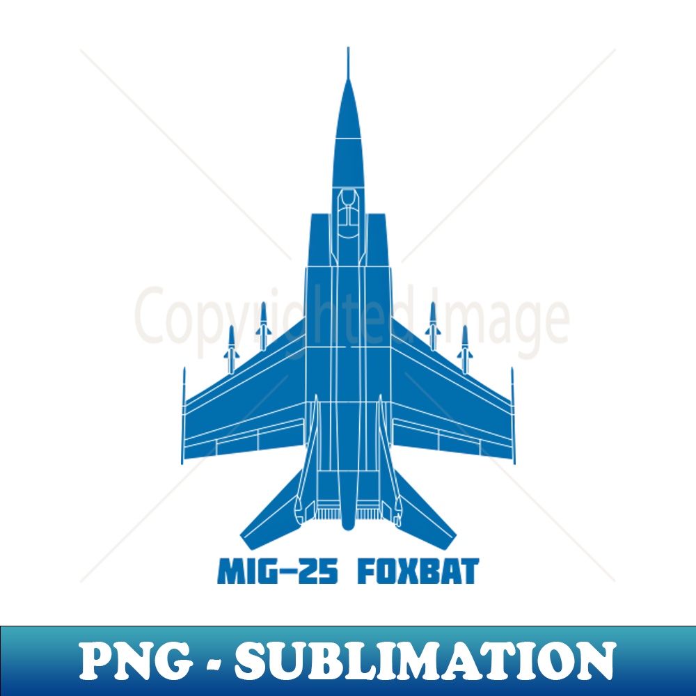 Mig-25 Foxbat Russian Interceptor Jet Plane Cutout Silhouett - Inspire ...