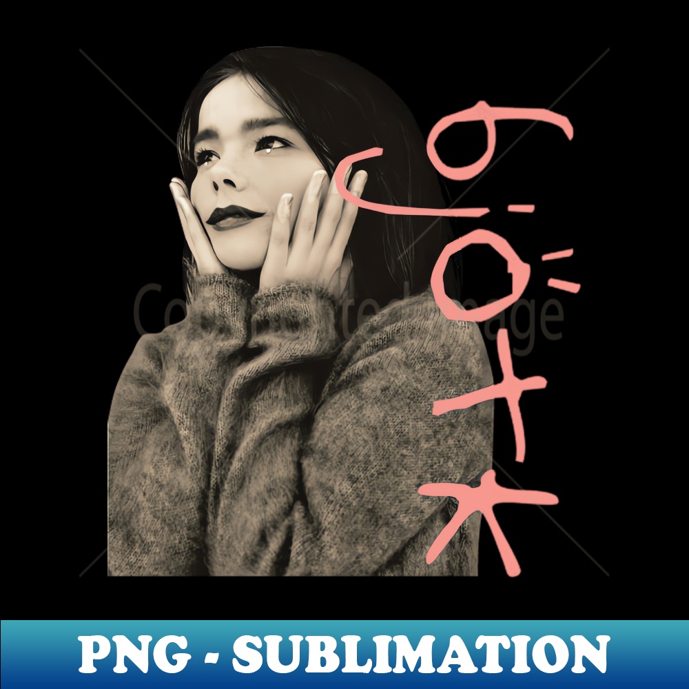 Retro Bjork Fan Art Design - PNG Transparent Sublimation Des | Inspire ...