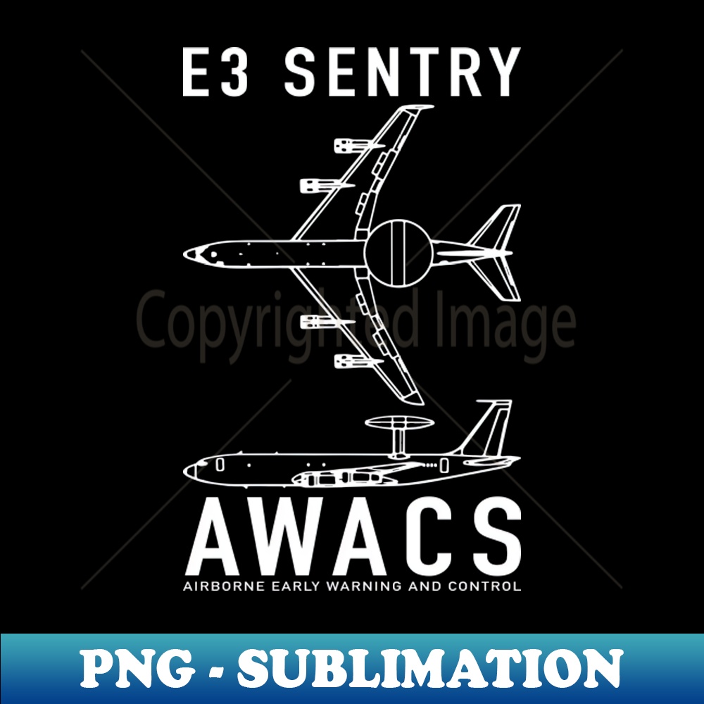 E-3 Sentry AWACS Plane Blueprints - Digital Sublimation Down - Inspire ...