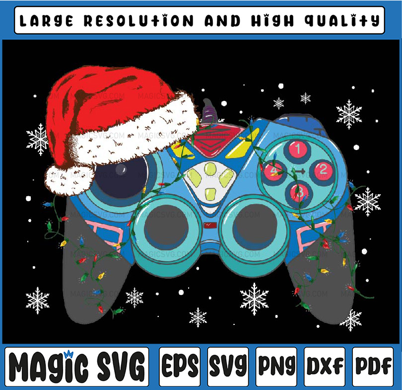 Video Game Controller Christmas Santa Hat Gamer Boys Png, Ga | Inspire ...