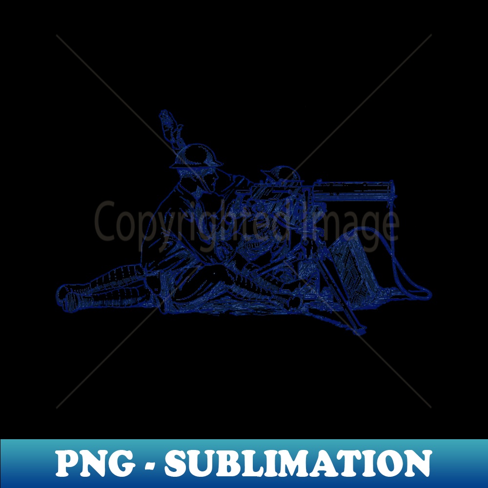 WWI Browning Machine Gun - Sublimation-Ready PNG File - Perf | Inspire ...