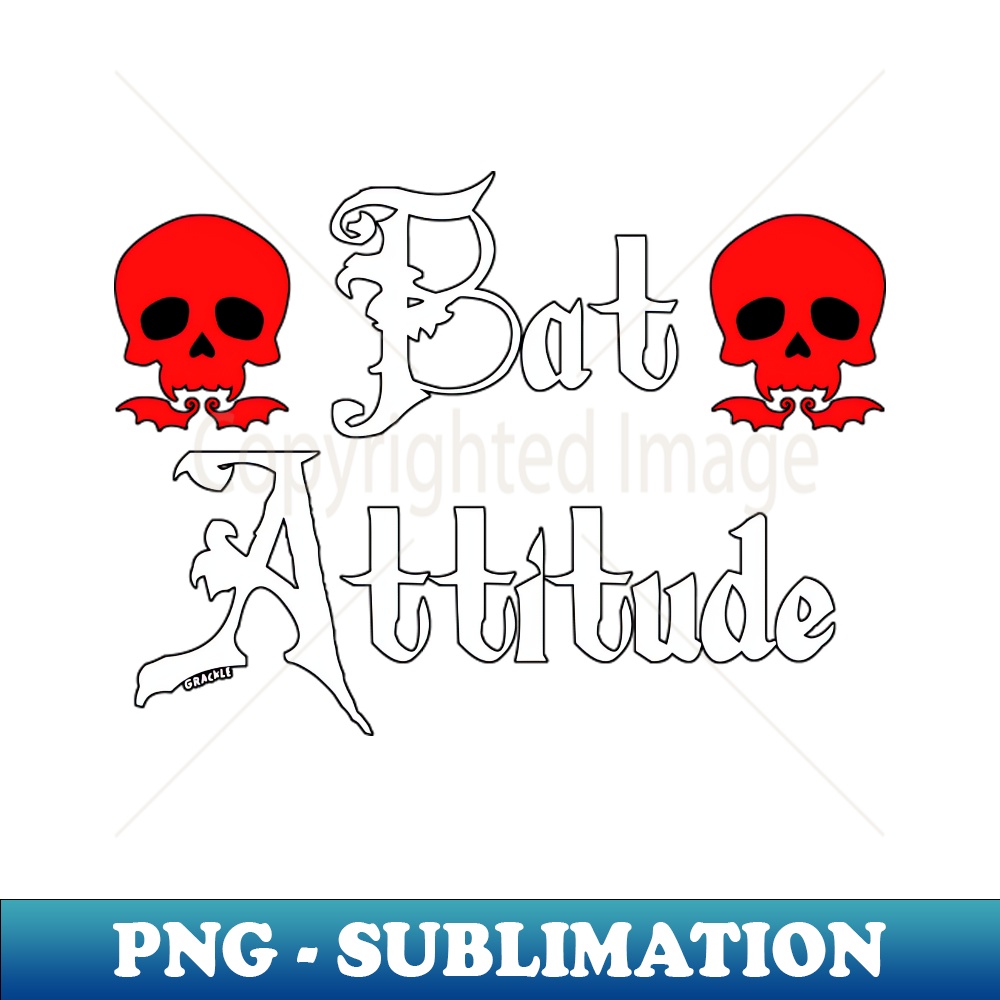 Bat Attitude Red Version - Aesthetic Sublimation Digital Fil | Inspire ...
