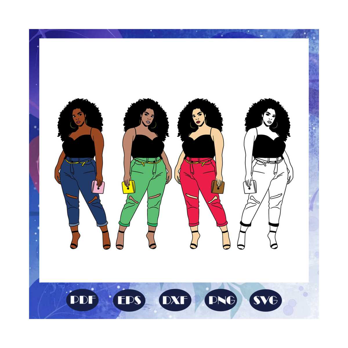 Woman Bundle Svg, Curvy Girl Svg, Thick Woman Svg, black gir | Inspire ...