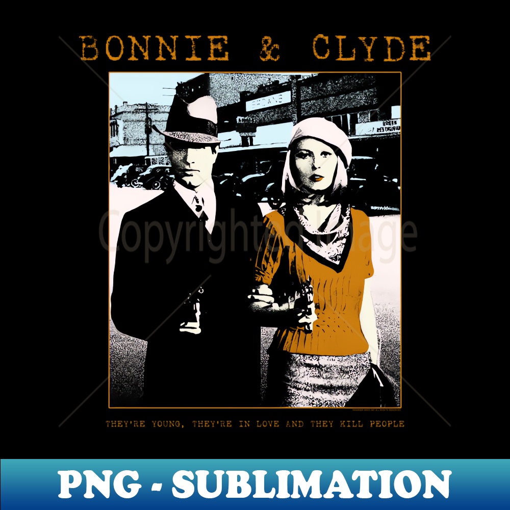 bonnie and clyde grunge vintage - Modern Sublimation PNG Fil - Inspire ...