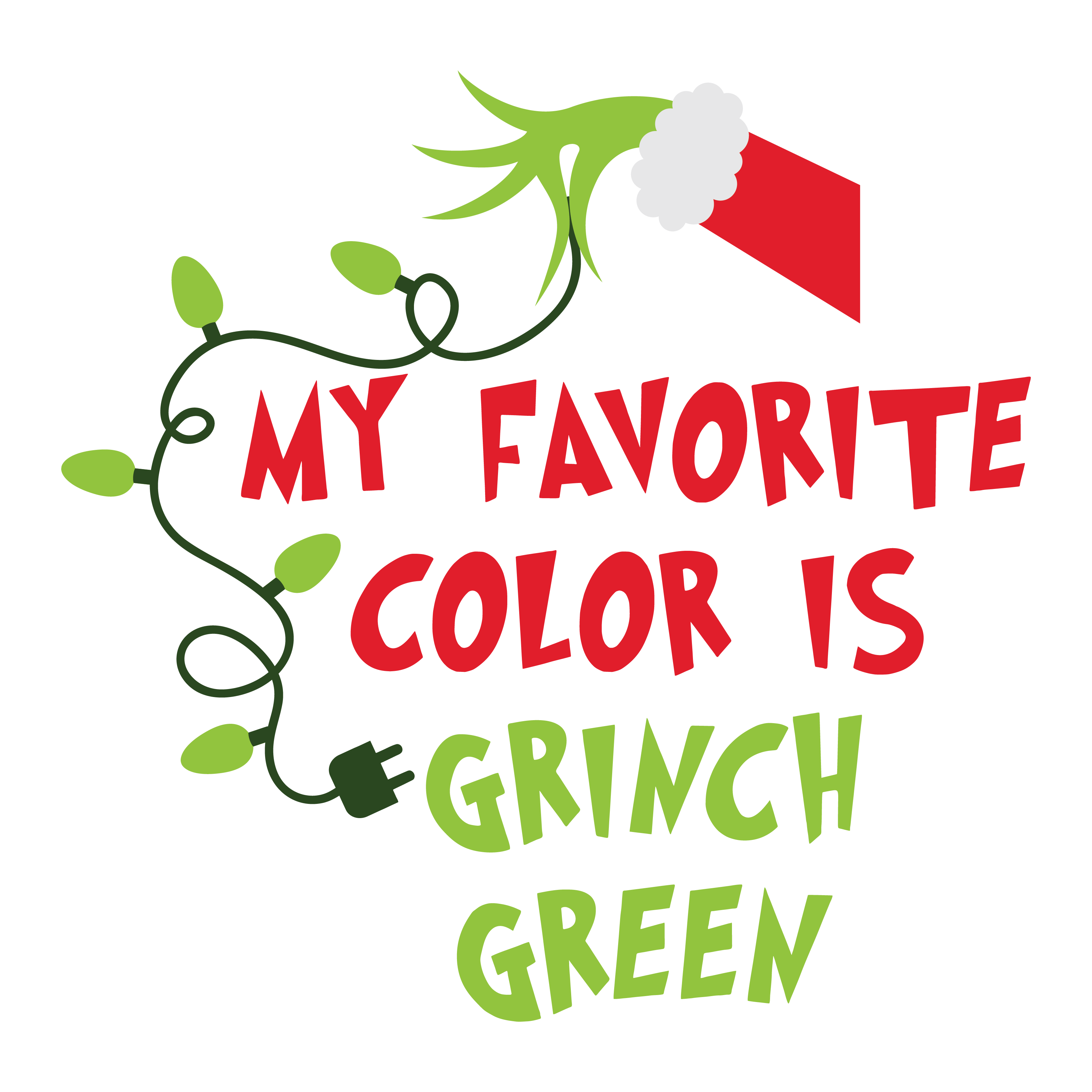 My Favorite Color Is Grinch Green Png, Grinch christmas Png, - Inspire ...