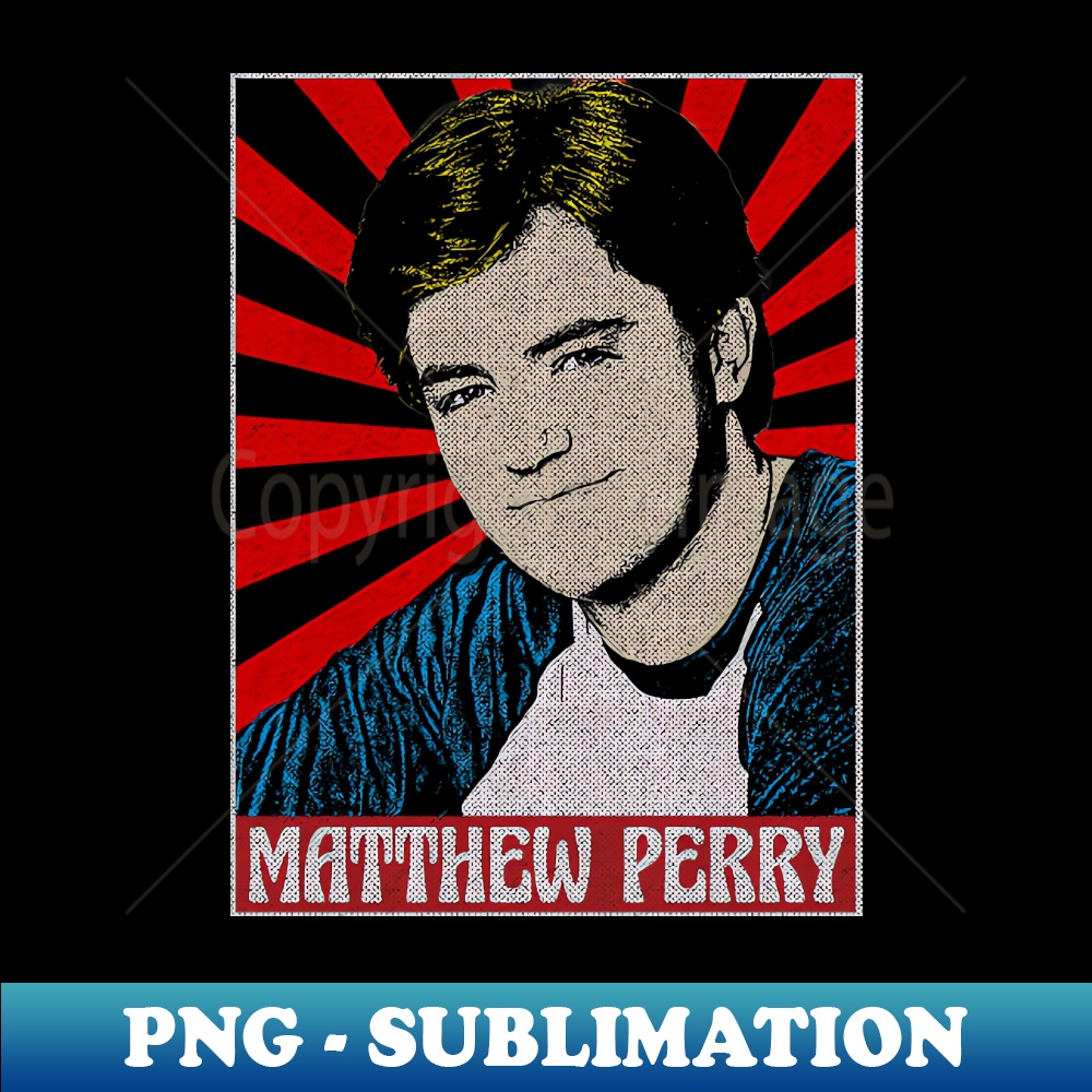 Matthew Perry 80s Pop Art Fan Art - Retro PNG Sublimation Di - Inspire ...