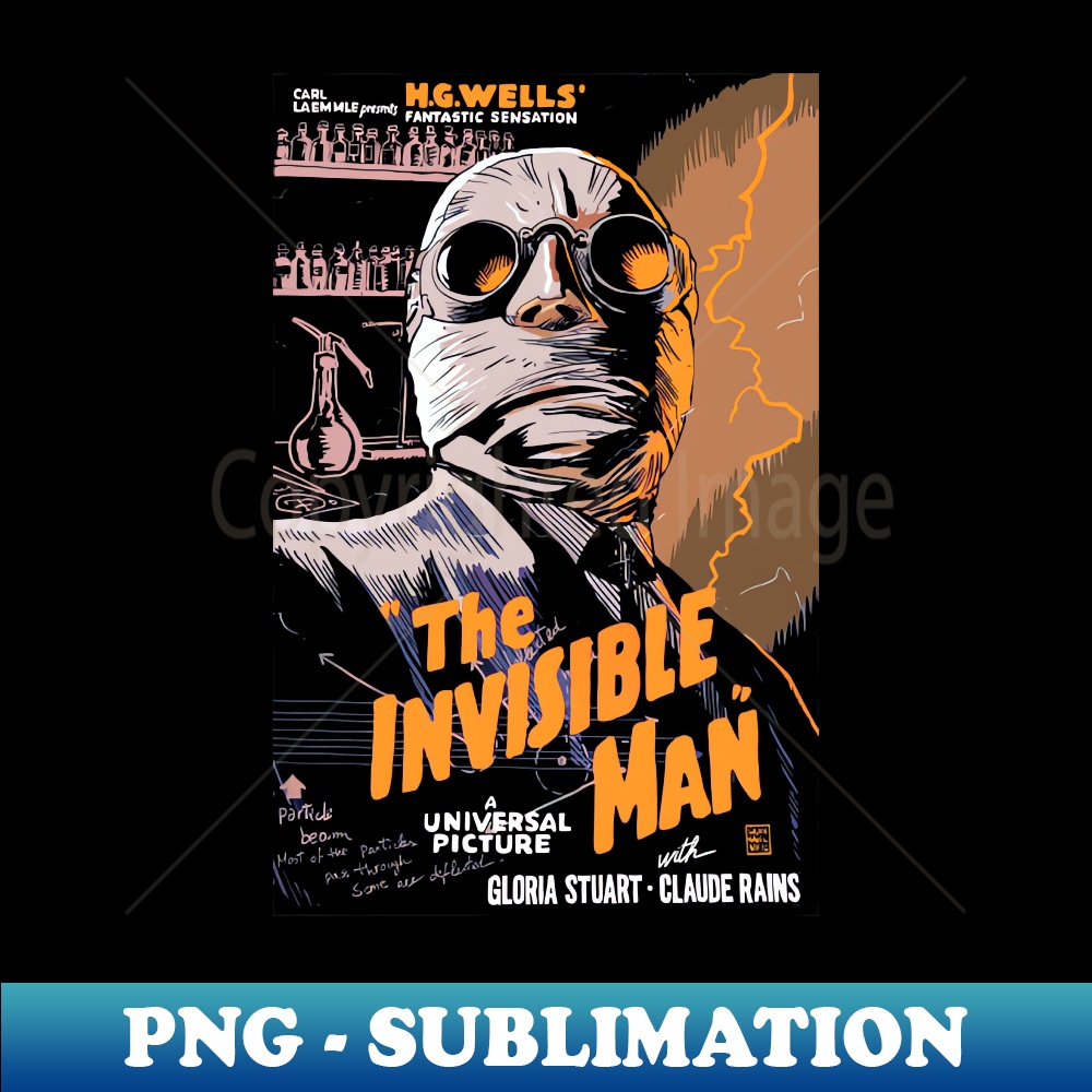 The Invisible Man - High-Quality PNG Sublimation Download - | Inspire ...