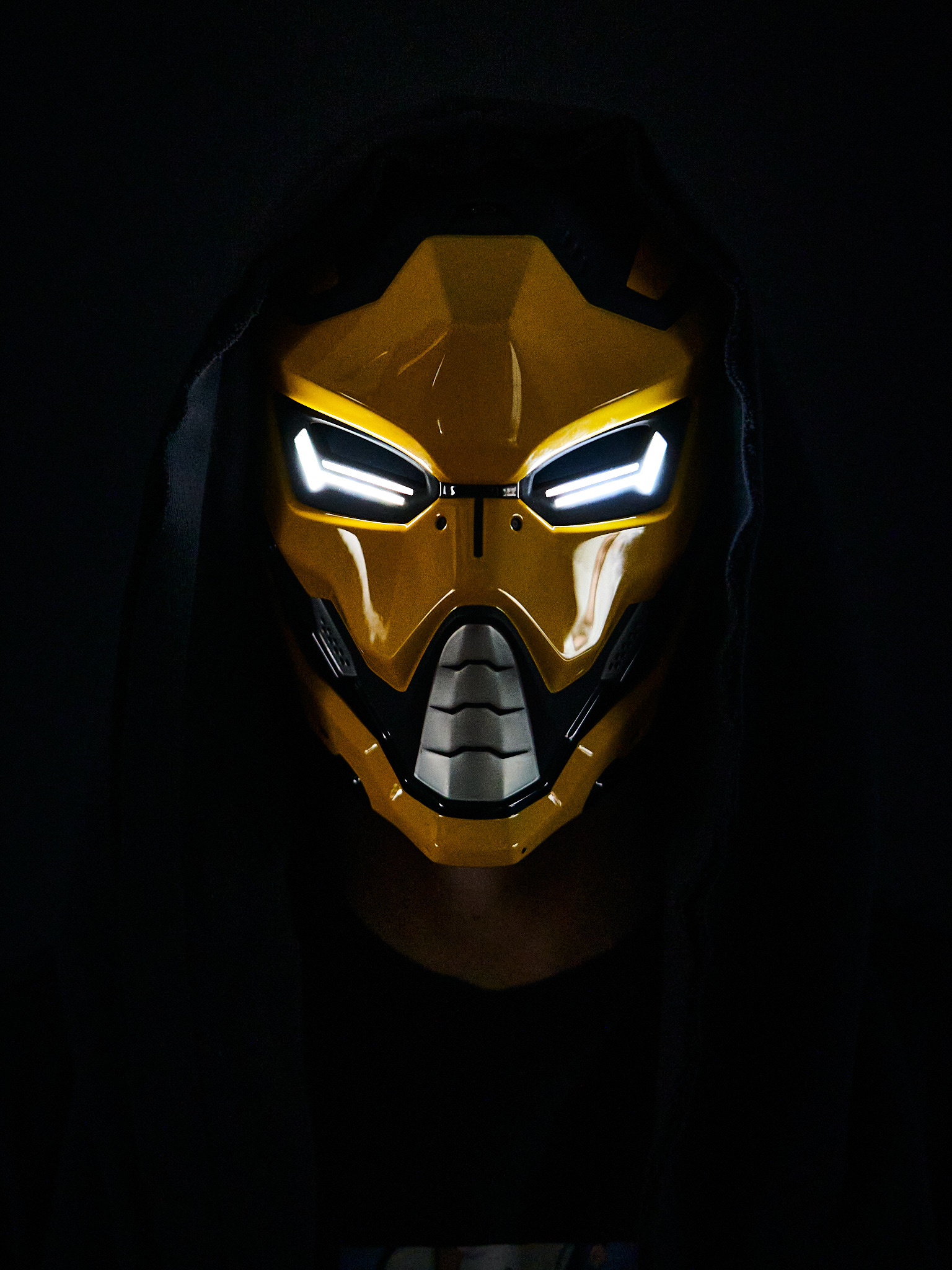 Cyber-punk Ninja LED mask | Transformer cosplay MK1| Noob Sa | Inspire ...