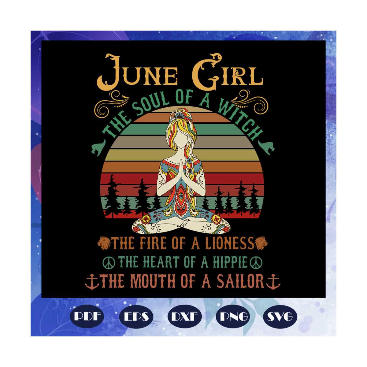 June Girl Svg, Girl Born In June Svg, Queens Born In June Sv - Inspire ...