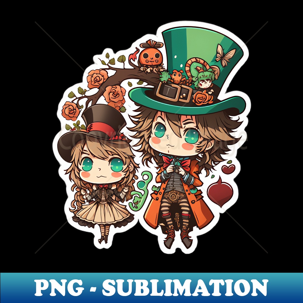 Kawaii Mad Hatter March Hare II - Elegant Sublimation PNG D | Inspire ...
