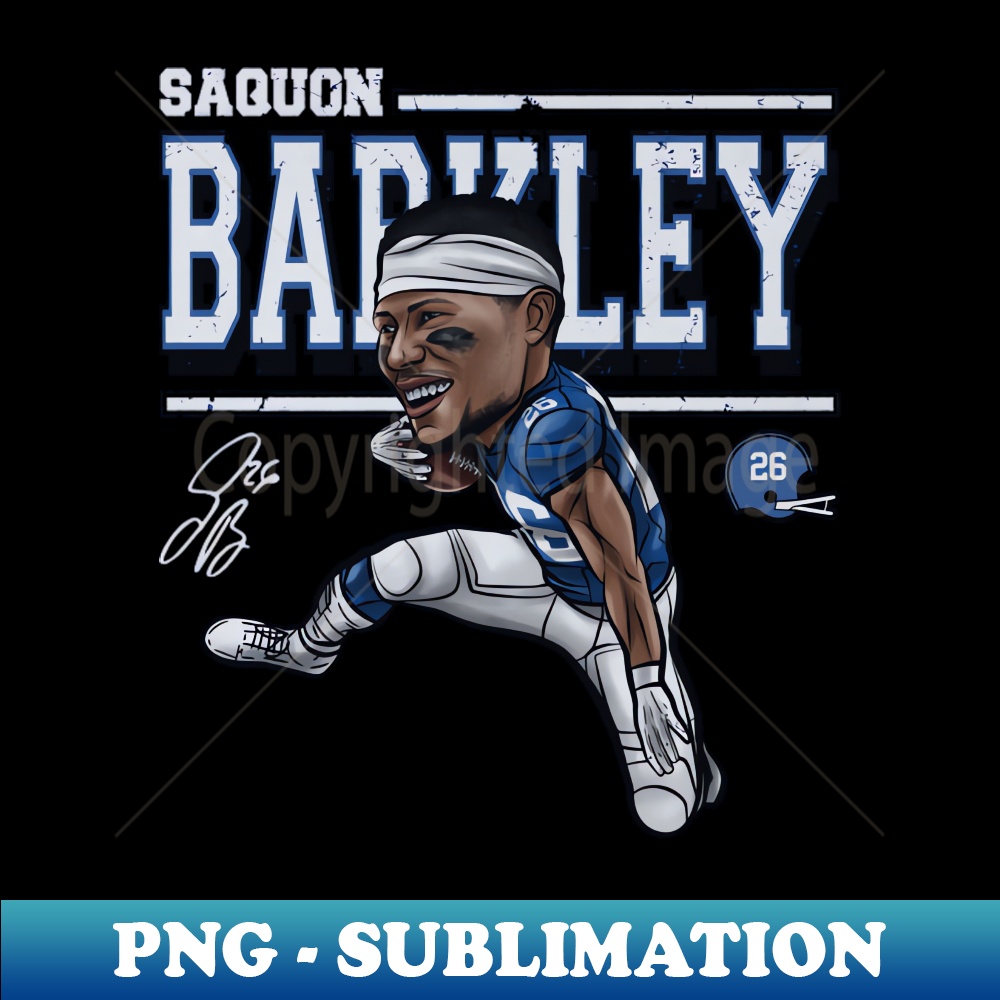Saquon Barkley New York G Cartoon - Creative Sublimation PNG | Inspire ...