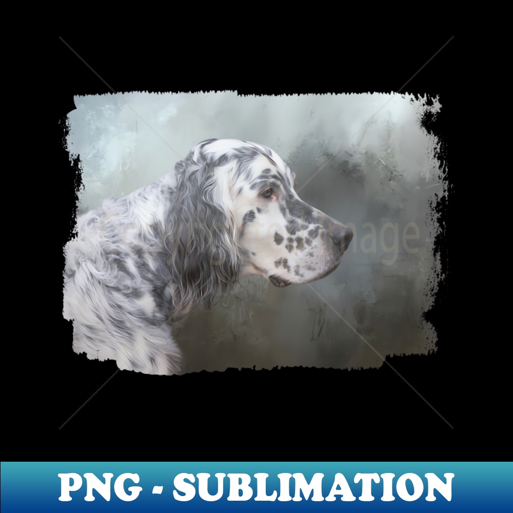 Blue Belton English Setter 01 - PNG Transparent Sublimation | Inspire ...