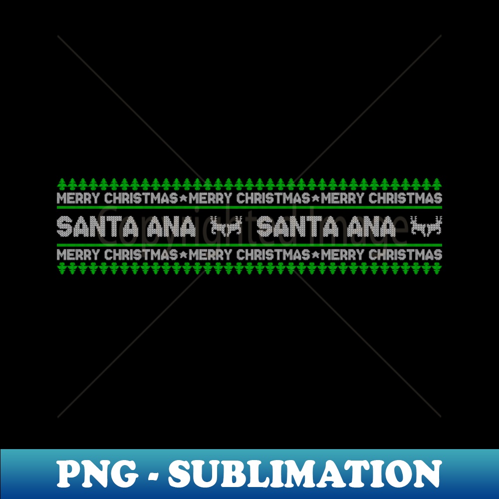 Santa Ana Christmas - High-Resolution PNG Sublimation File - | Inspire ...