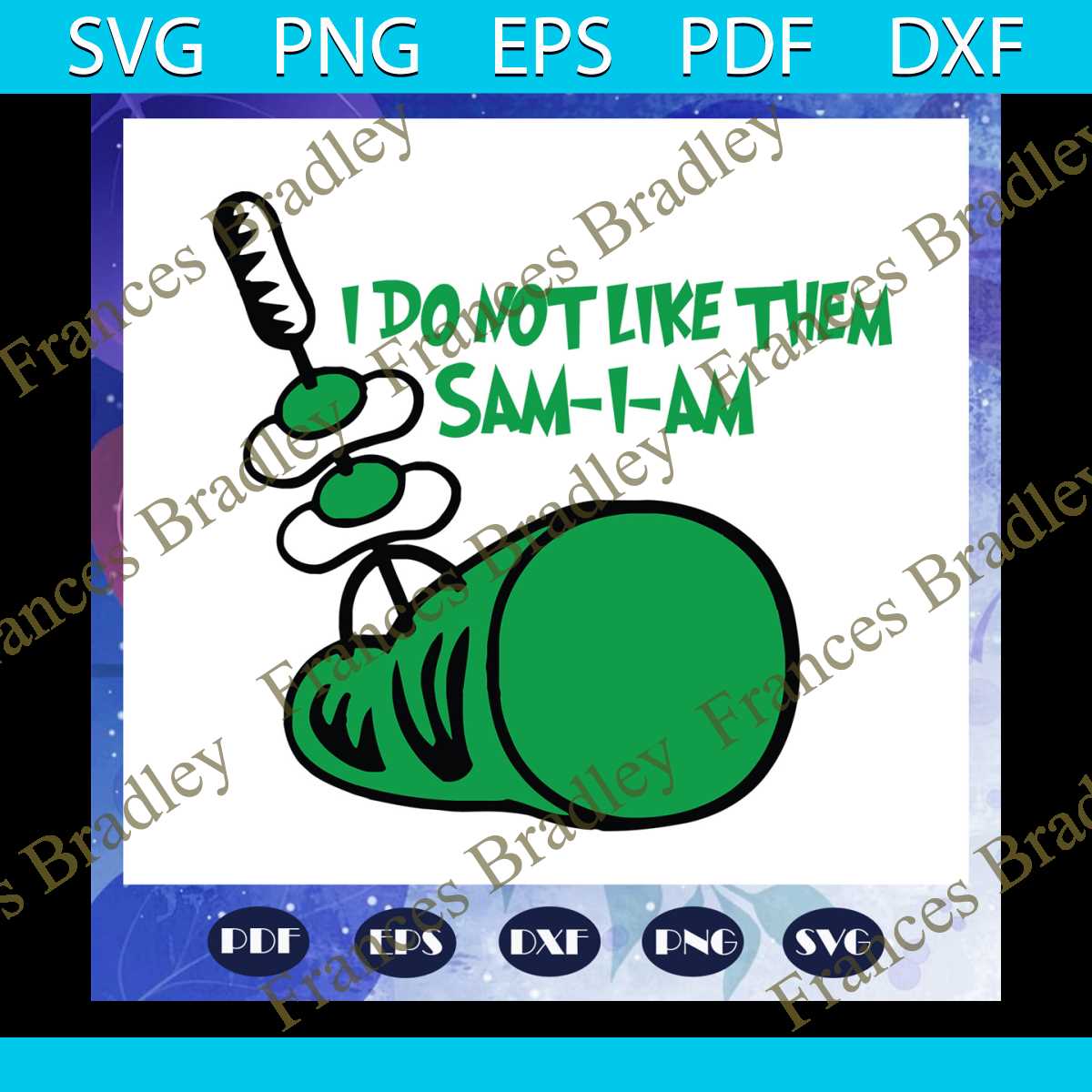I do not like them Sam I am svg, green eggs svg, green eggs | Inspire ...