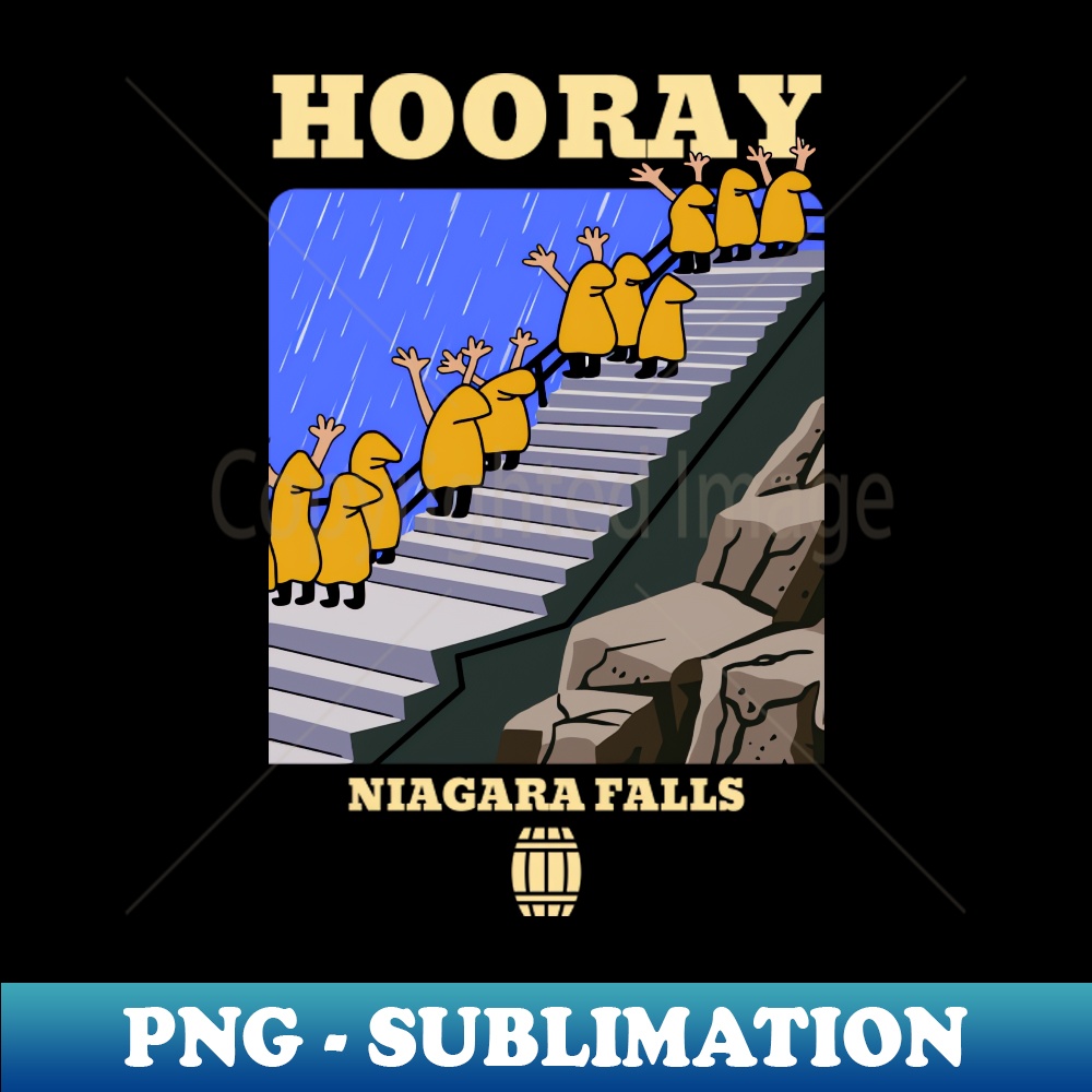 Niagara Falls HOORAY - PNG Transparent Sublimation File - Un - Inspire ...