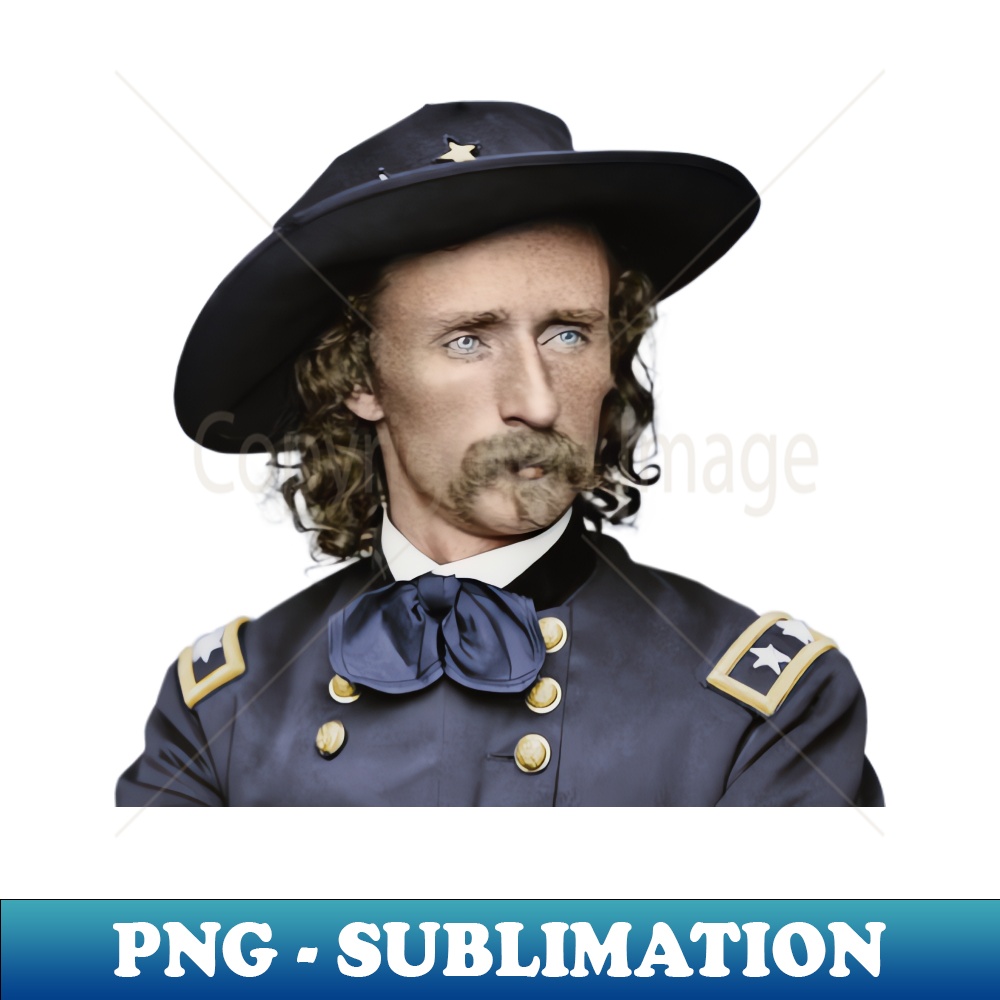 General George Armstrong Custer - Colorized - Exclusive PNG | Inspire ...
