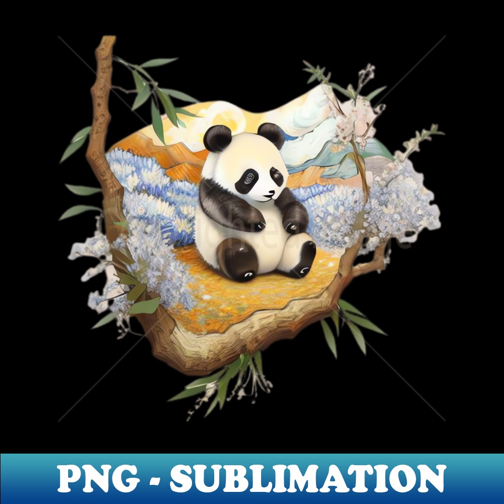 cute panda - PNG Transparent Sublimation Design - Bring Your | Inspire ...