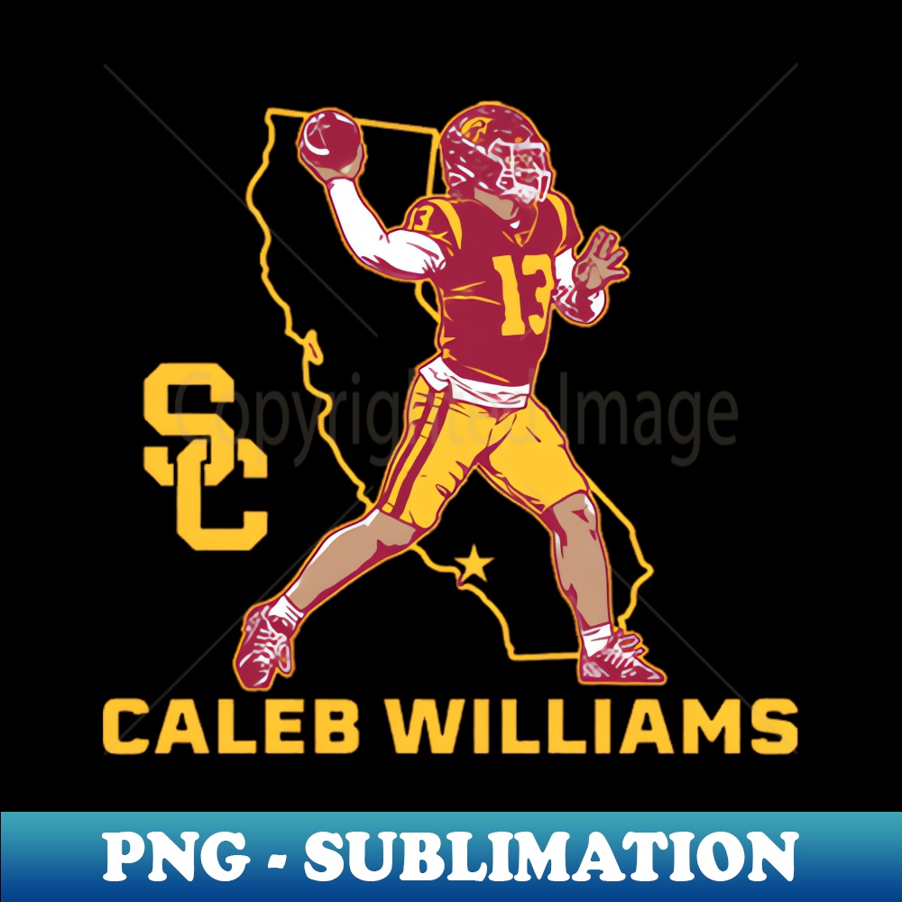 Caleb Williams State Star - Exclusive PNG Sublimation Downlo - Inspire ...