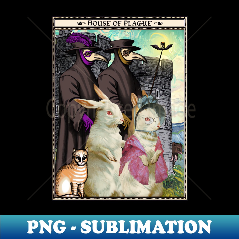Plague Doctor and Rabbit Family - Sublimation-Ready PNG File - Inspire ...