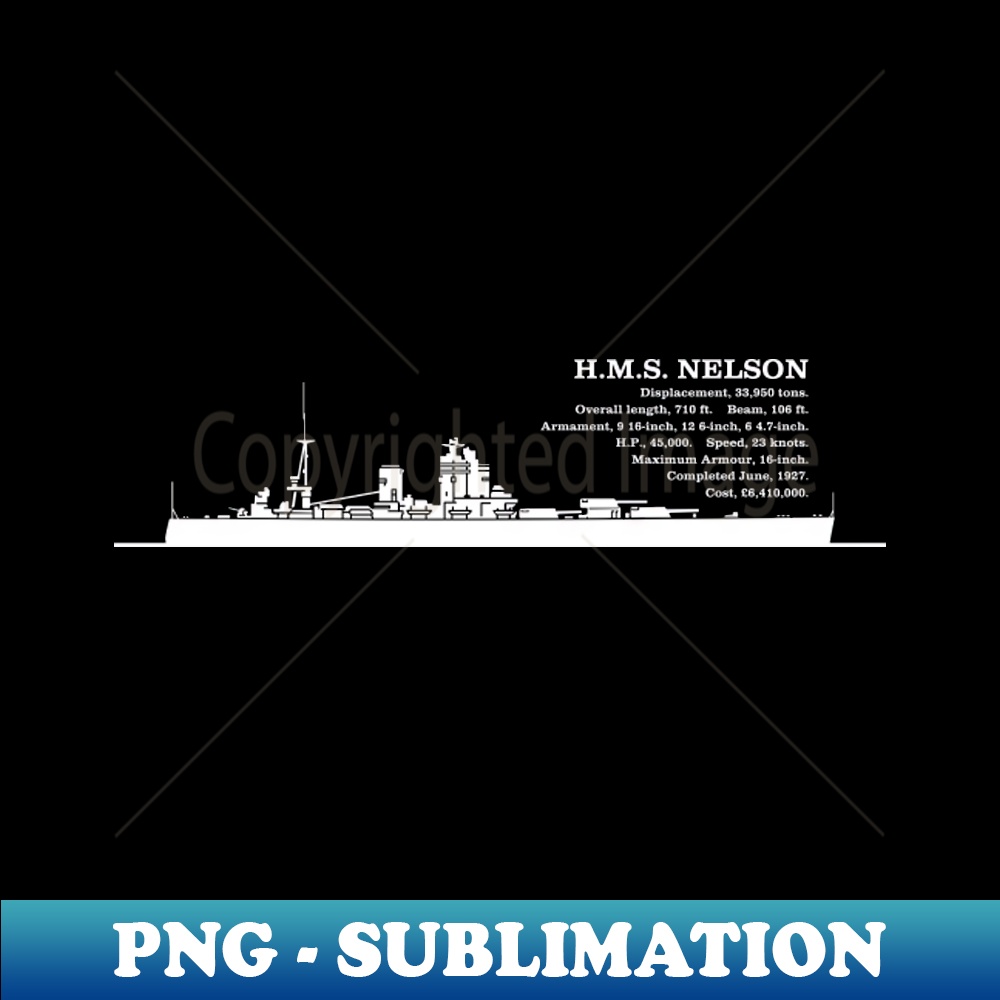 HMS Nelson British Battleship Infographic Diagram - Instant - Inspire ...