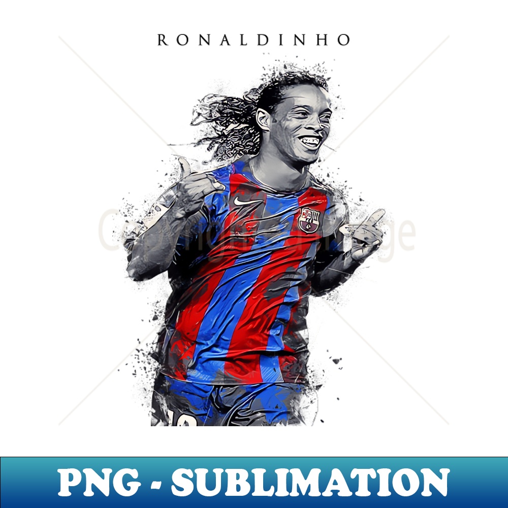 Ronaldinho in abstract art - Exclusive PNG Sublimation Downl | Inspire ...